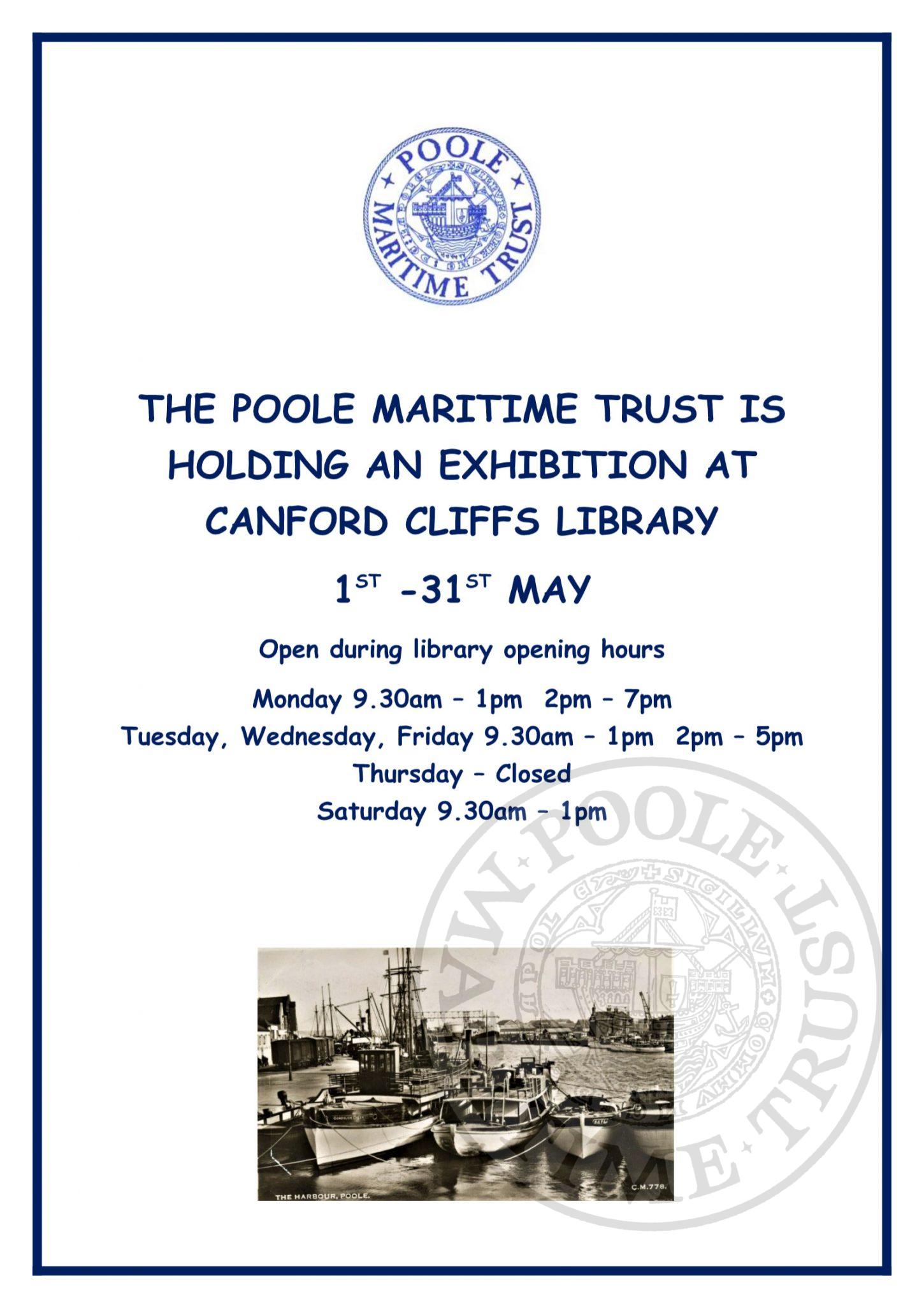 Exhibition at Canford Cliffs Library – Poole Maritime Trust